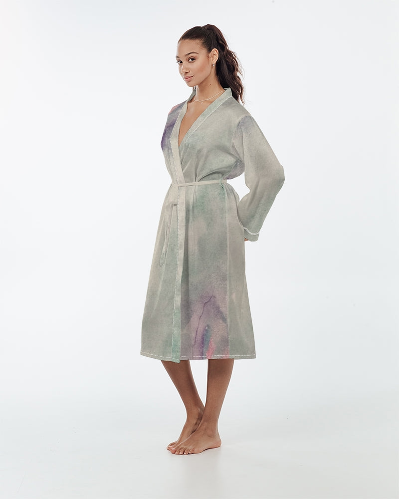 Coastal Muse Women’s Satin Robe – Zavia Walker