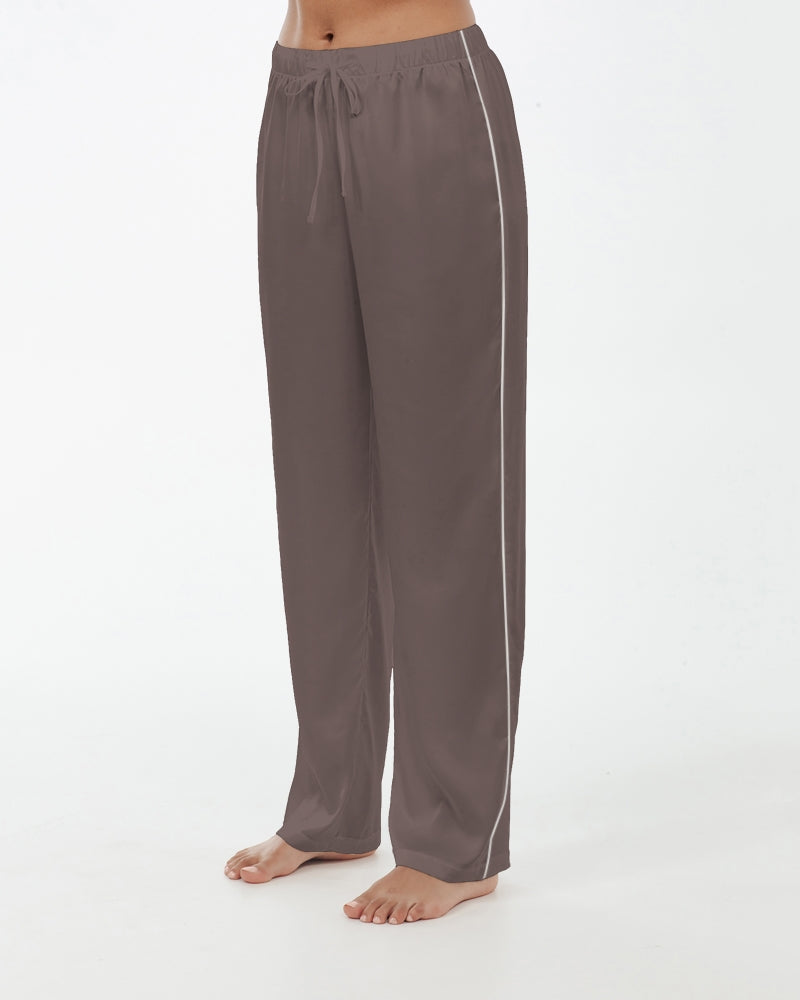 Brown Satin Pajama Pants – Zavia Walker